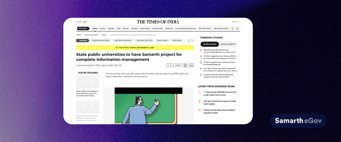 State public universities to have Samarth project for State public universities: The Times of ...